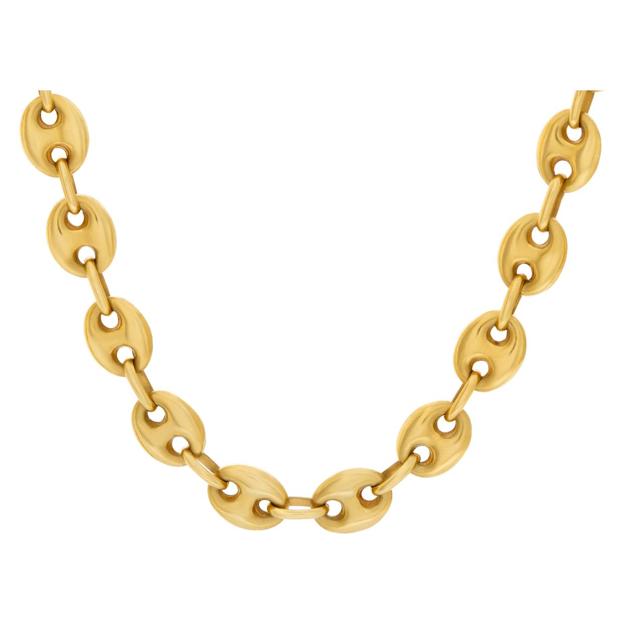 Nautical link necklace in 18k yellow gold | Gray & Sons Jewelers