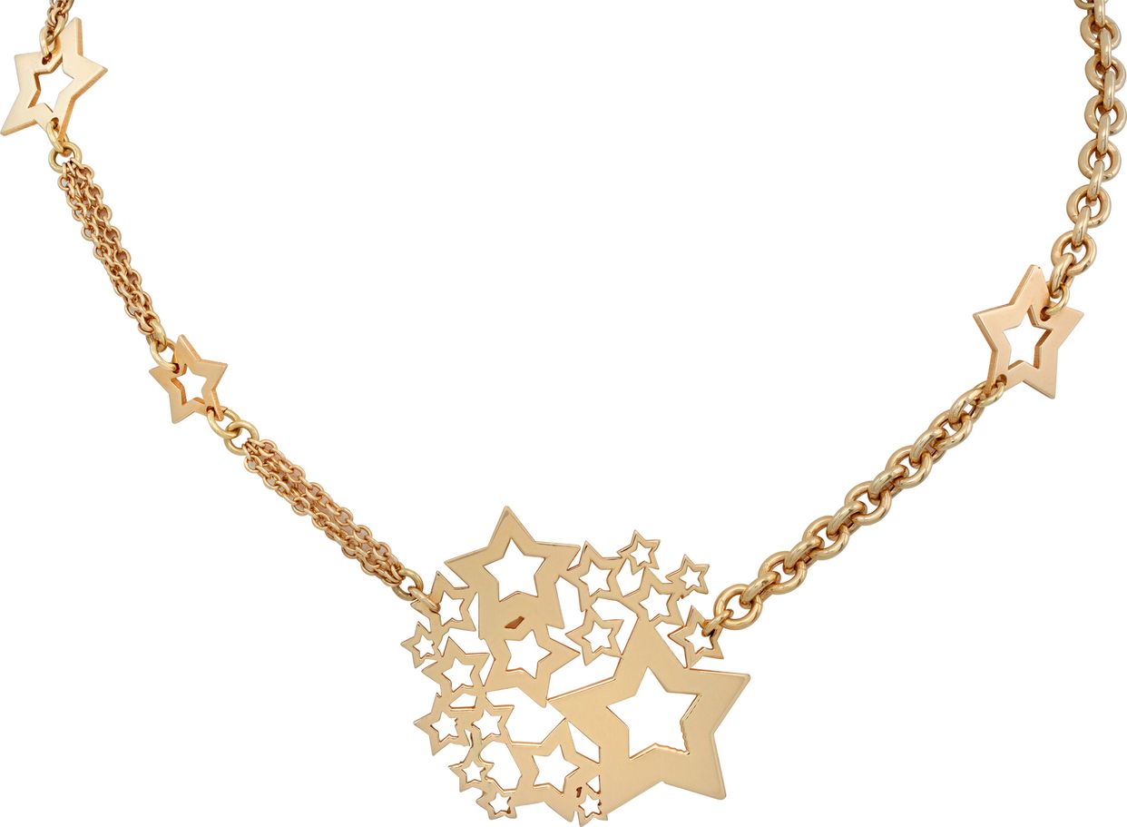 Necklace with star design in 18k yellow gold. | Gray & Sons Jewelers