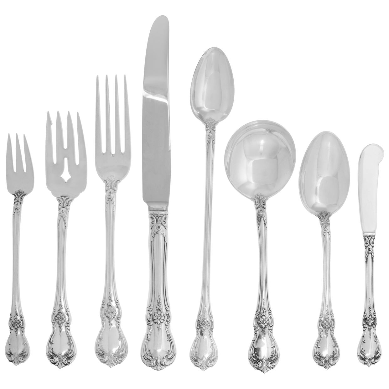 "OLD MASTER" Sterling Silver Flatware set by Towle- 115 | Gray & Sons