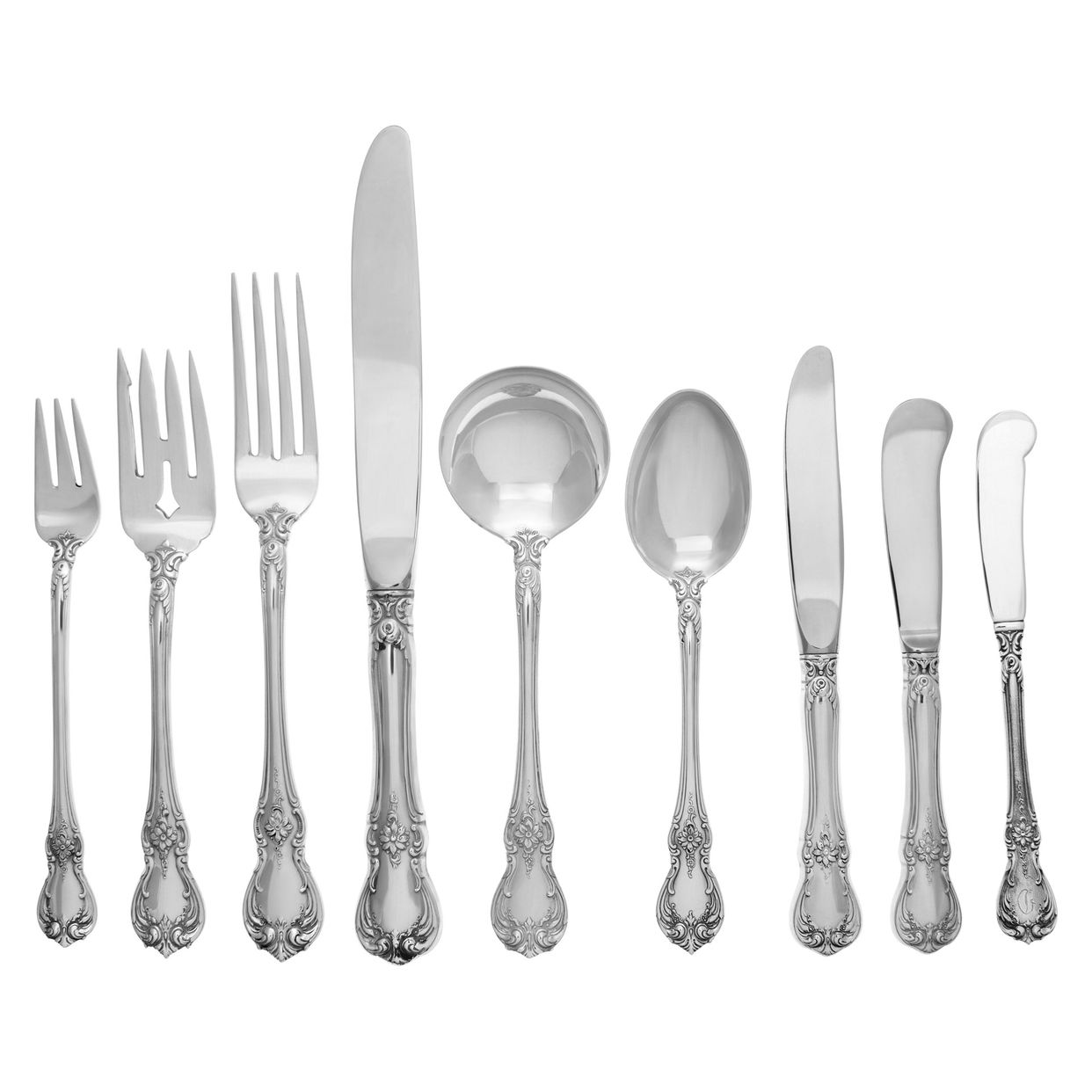 "OLD MASTER" Sterling Silver Flatware Set, Ptd in 1942 by