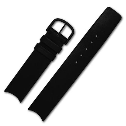 Omega black leather strap (16x16) | Gray & Sons Jewelers