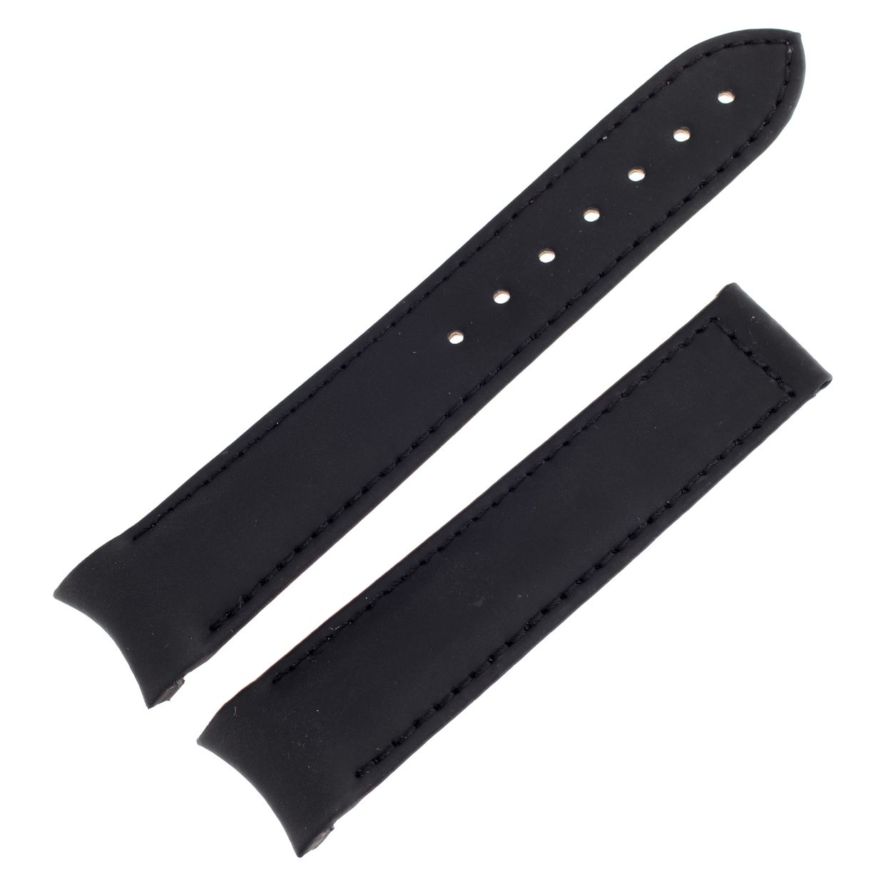 Omega black rubber padded leather strap (20mm x 18mm) | | Gray & Sons