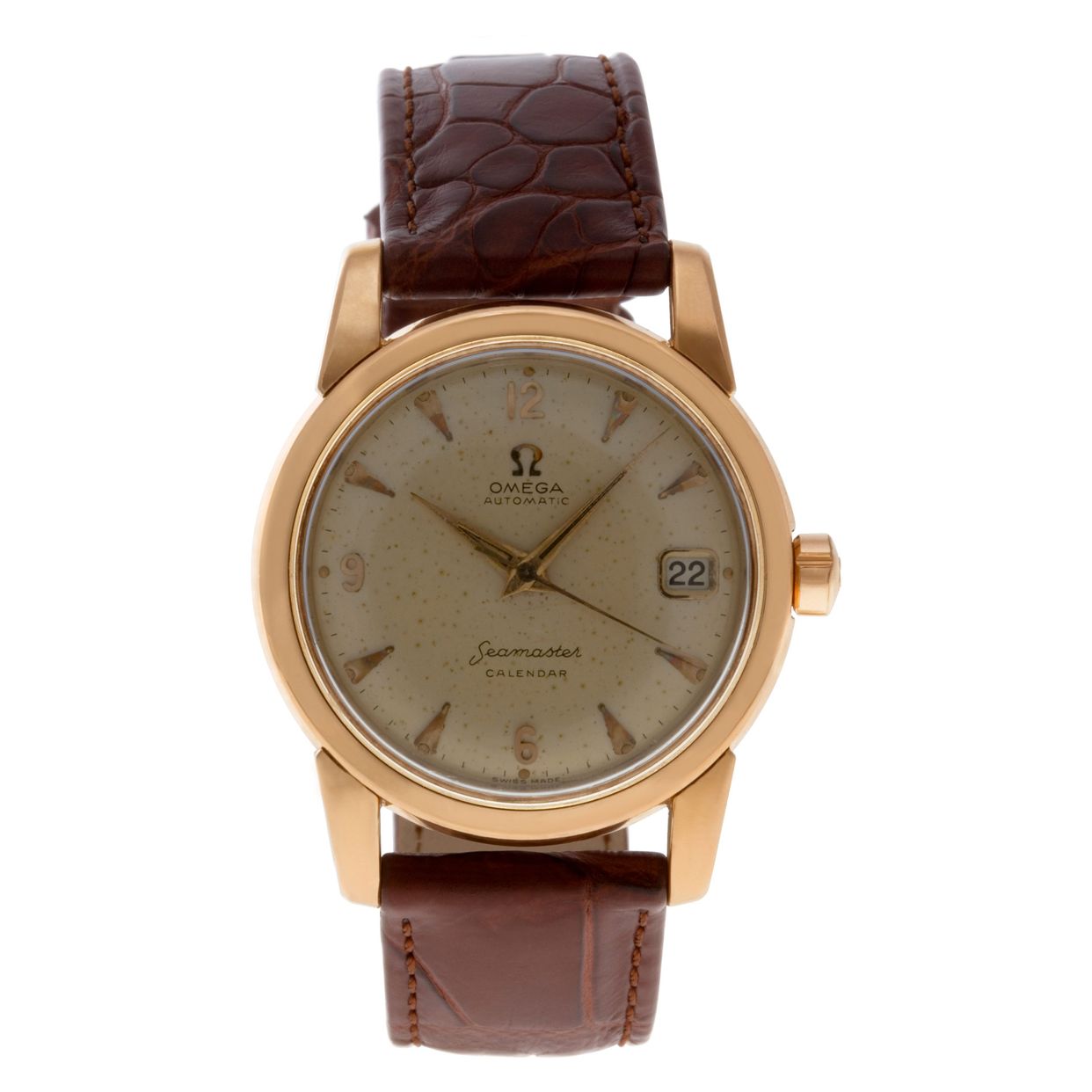 Preowned Omega Seamaster 2849-5-SC pink gold fill 33mm | | Gray & Sons