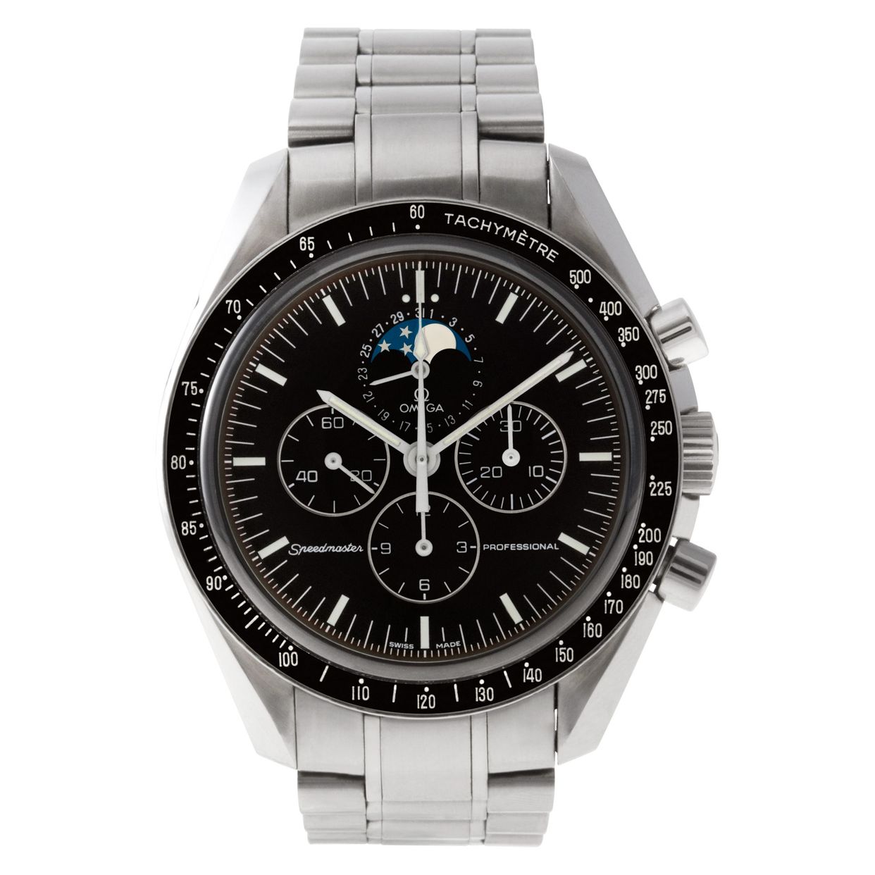 Pre-owned Omega Speedmaster Moonphase 3576.50.00 Steel | | Gray & Sons