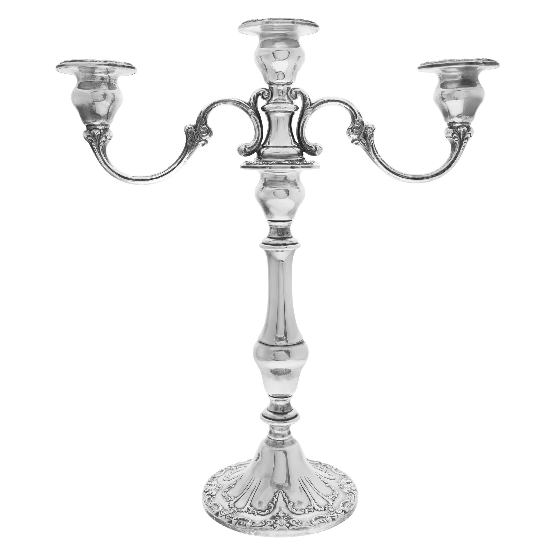 Gorham Sterling Candelabra Sterling Silver Column Candelabra By Gorham