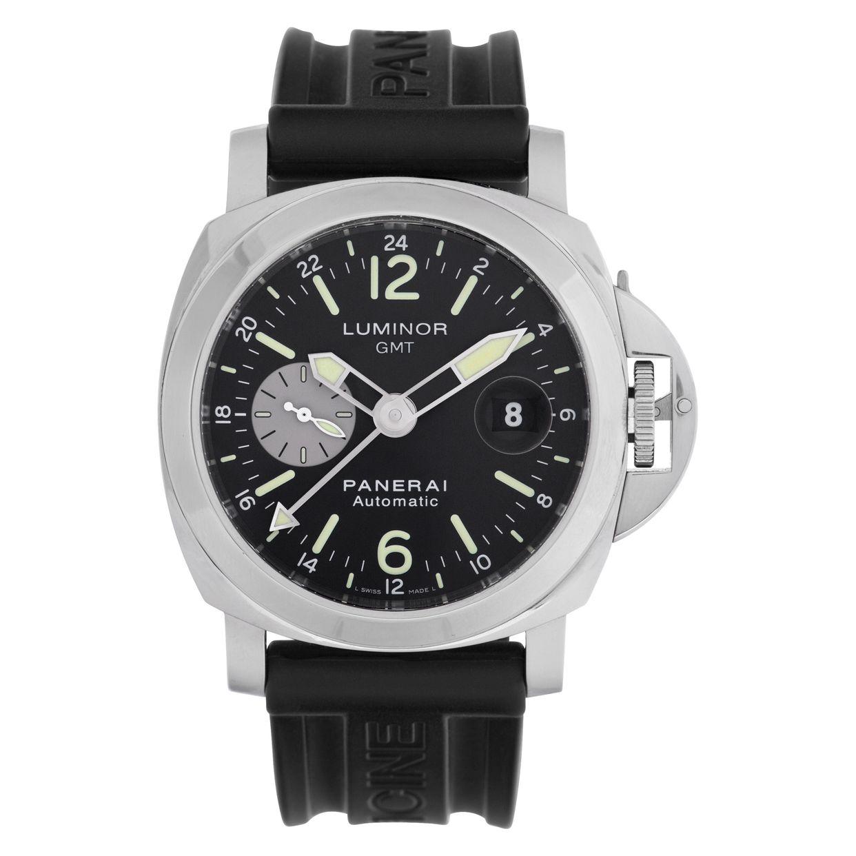 Preowned Panerai luminor GMT PAM088 stainless steel 44mm