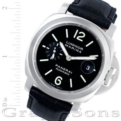 Preowned Panerai Luminor Marina PAM 104 stainless steel
