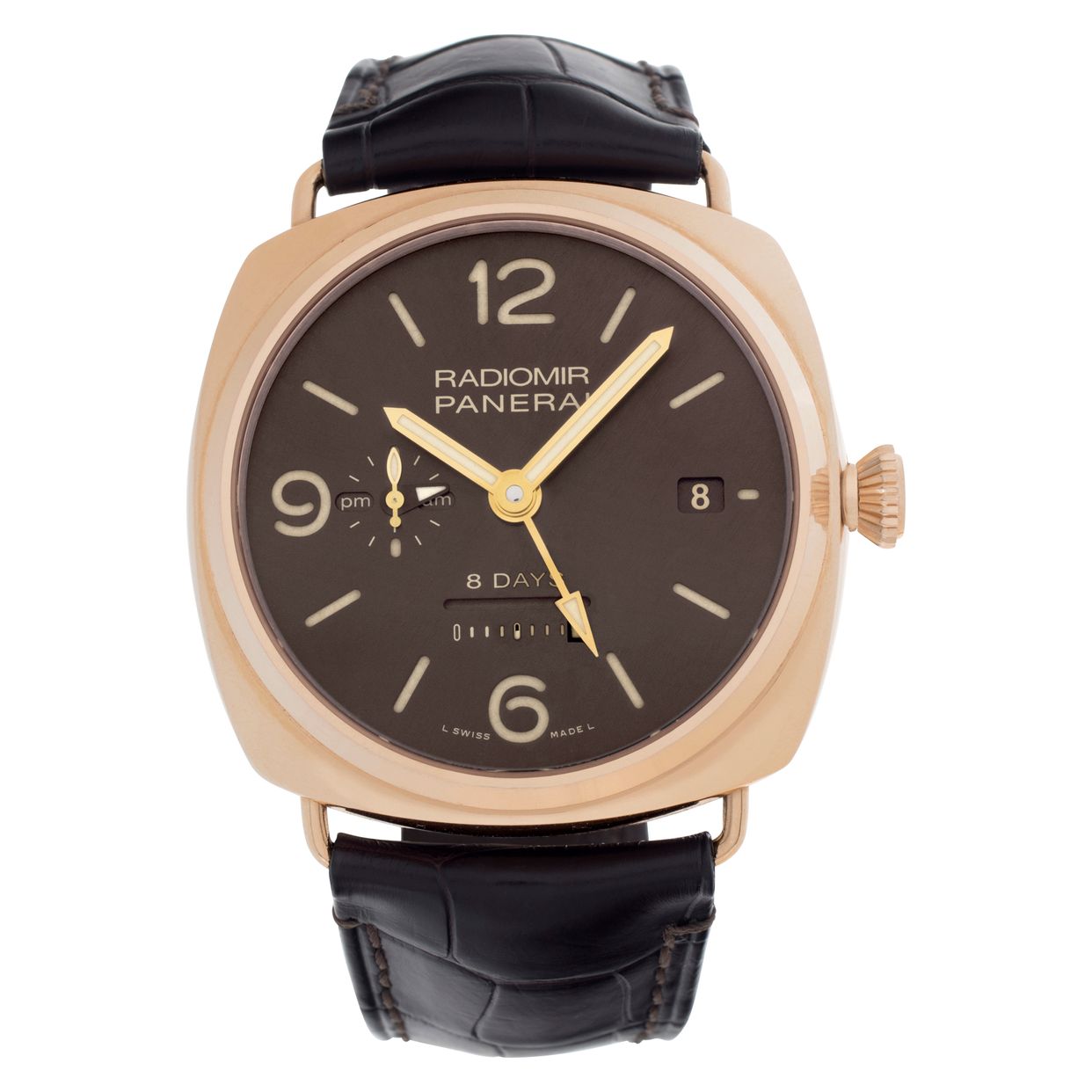Pre-owned Panerai Radiomir PAM395 18k rose gold W526736 | Gray & Sons
