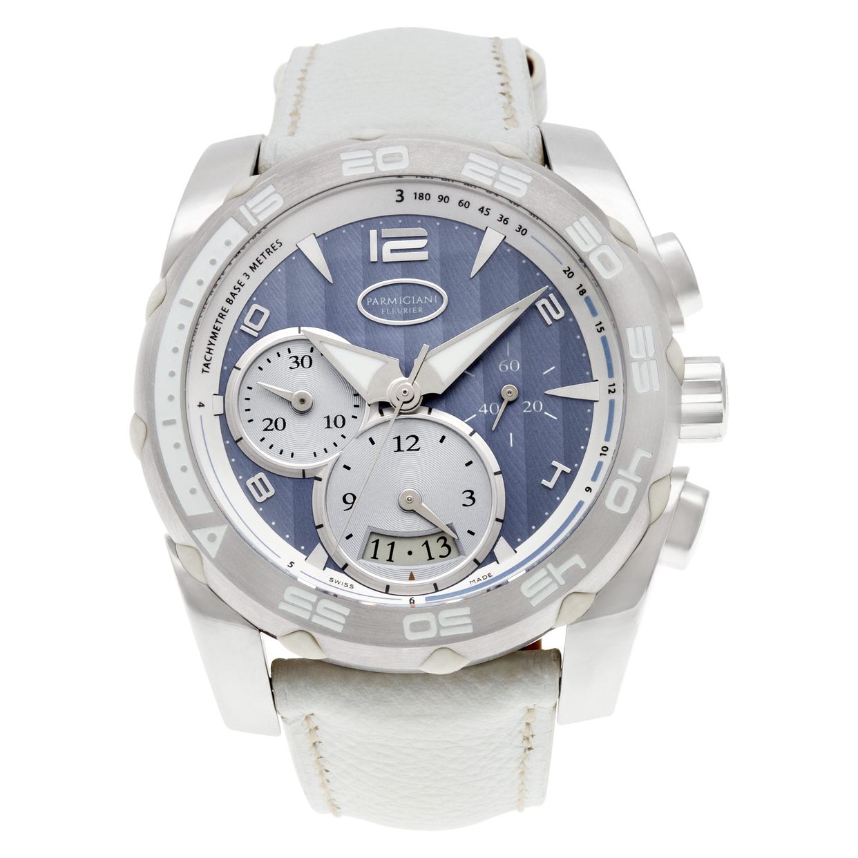 Preowned Parmigiani Pershing stainless steel 48mm auto watch