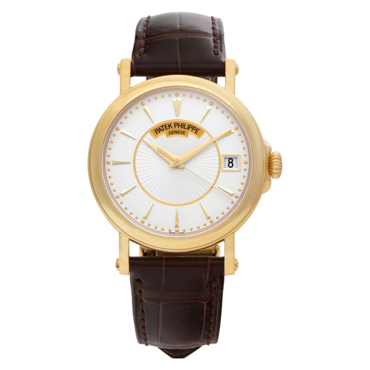Used Patek Philippe Calatrava 5153j 18k White dial 38mm | Gray & Sons