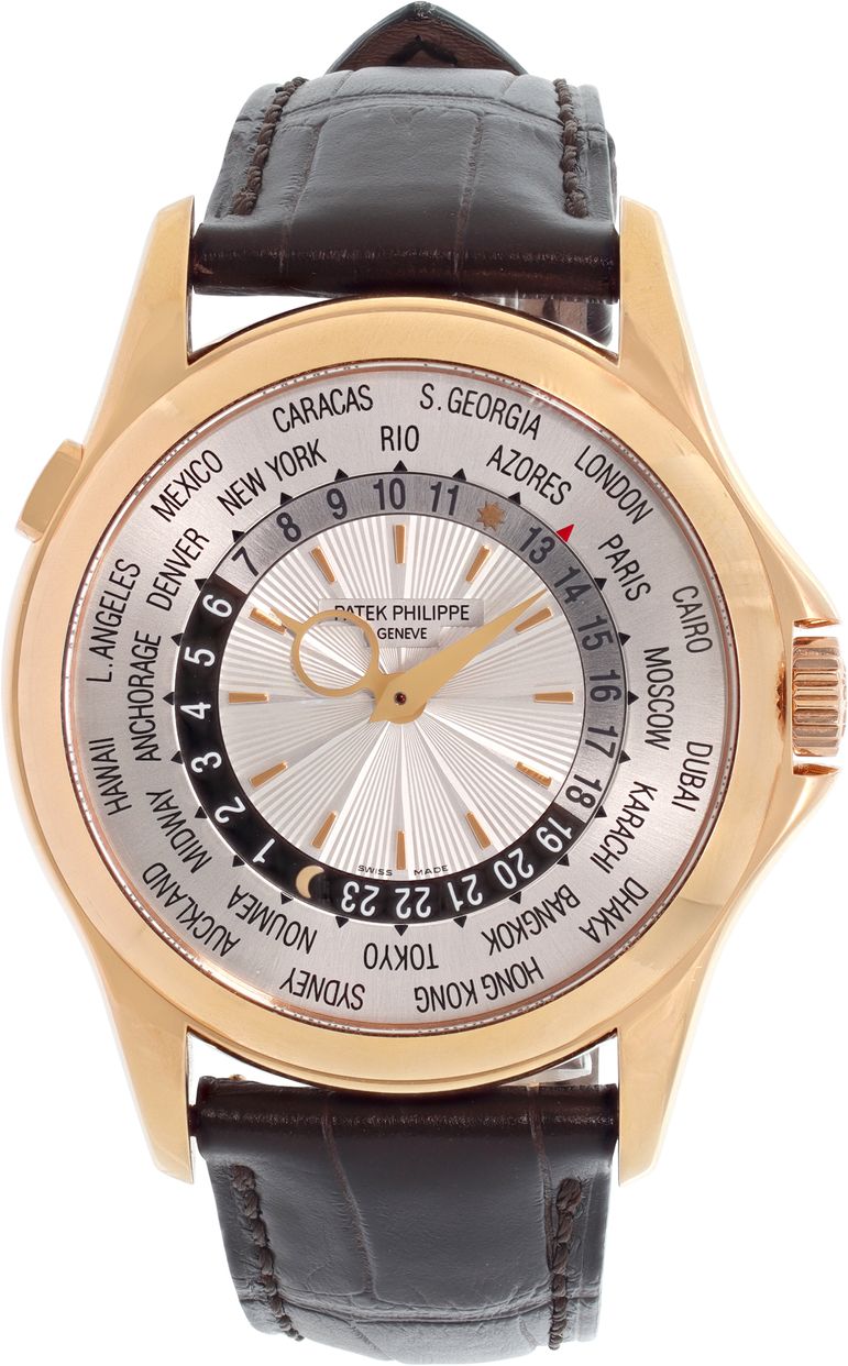 Used Patek Philippe World Time 5130r 18k rose gold 40mm auto