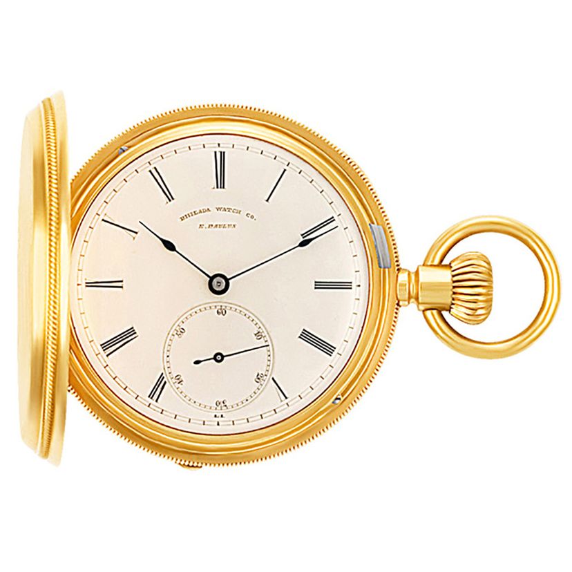 Pre-owned Philadelphia Watch Case Co. pocket watch 4000 18k