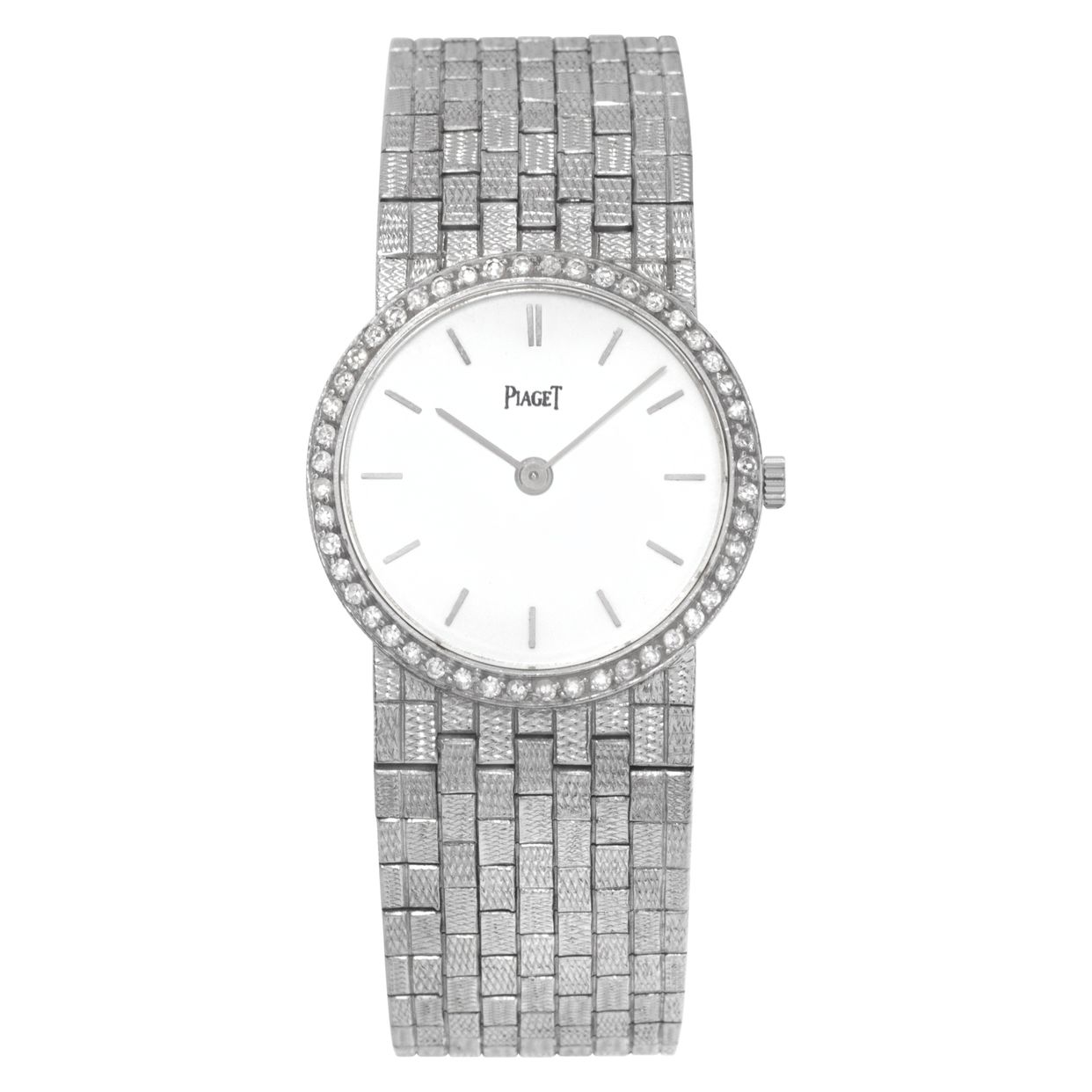 Pre-owned Piaget Classic 925 H 5 18k White Gold White dial 2