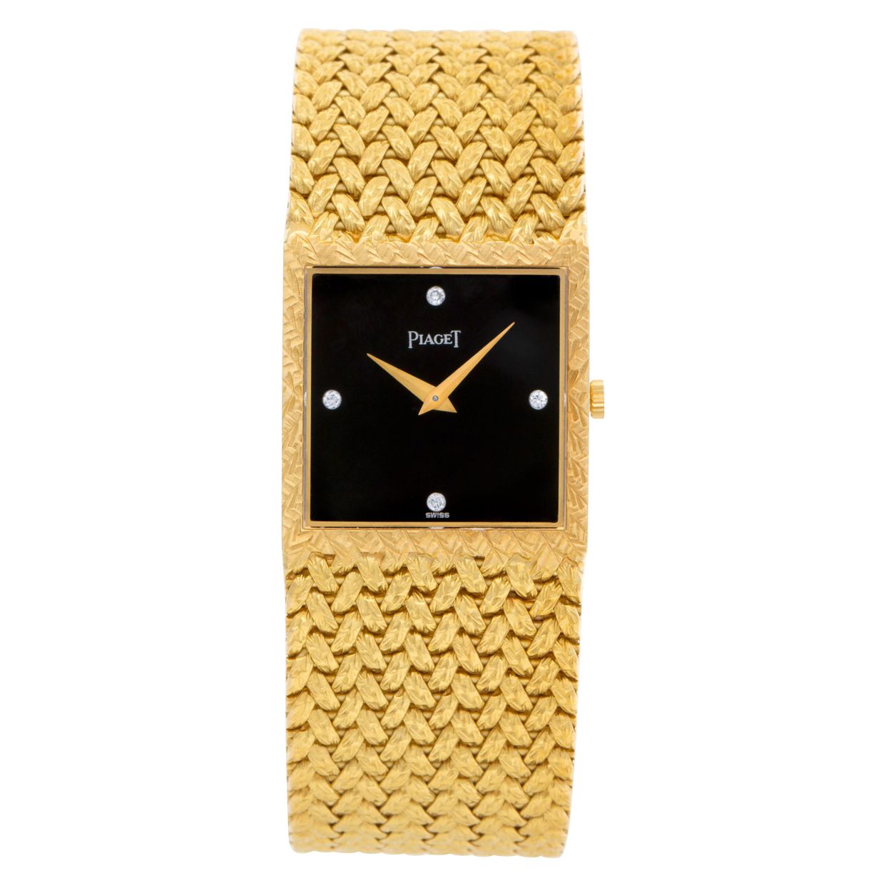 Pre-owned Piaget Classic 934D2 18k Black dial 25.5mm Quartz