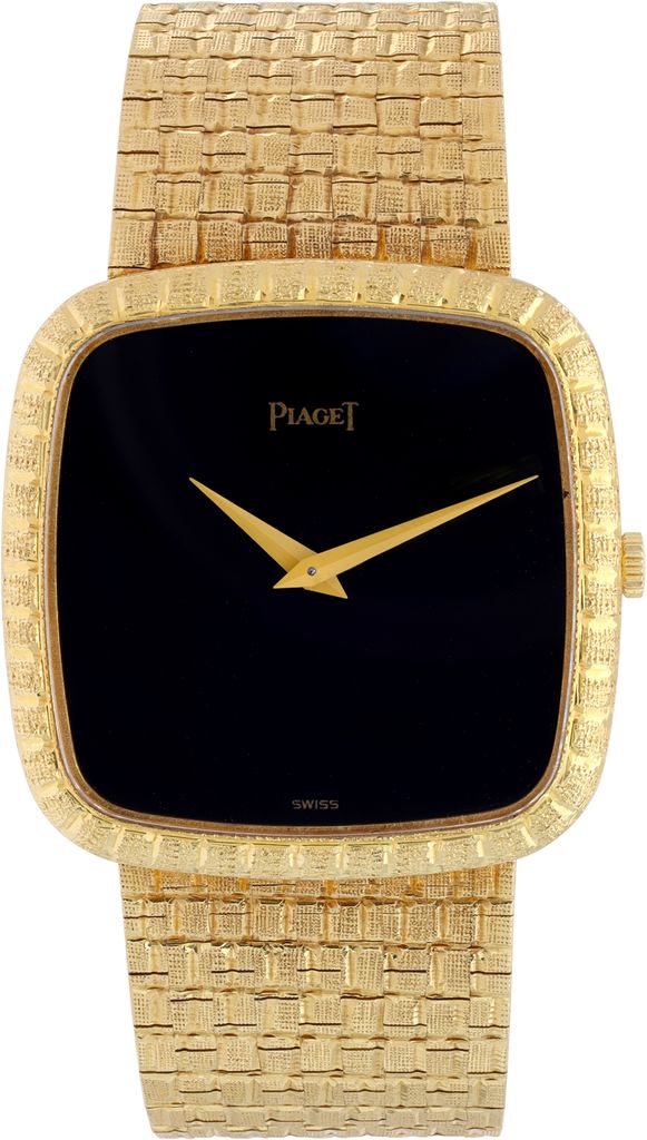 Used Piaget Classic 9772 18k Black onyx dial 30mm Manual wat