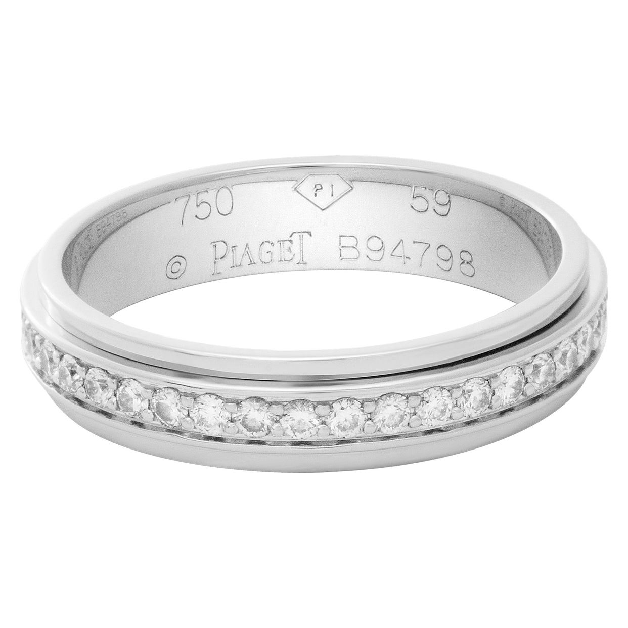 Piaget Diamond eternity Band and Ring 18k white gold | Gray & Sons