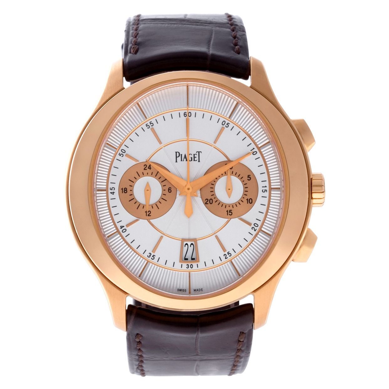 Pre-owned Piaget Gouvernour GOA37112 18k rose gold 42mm