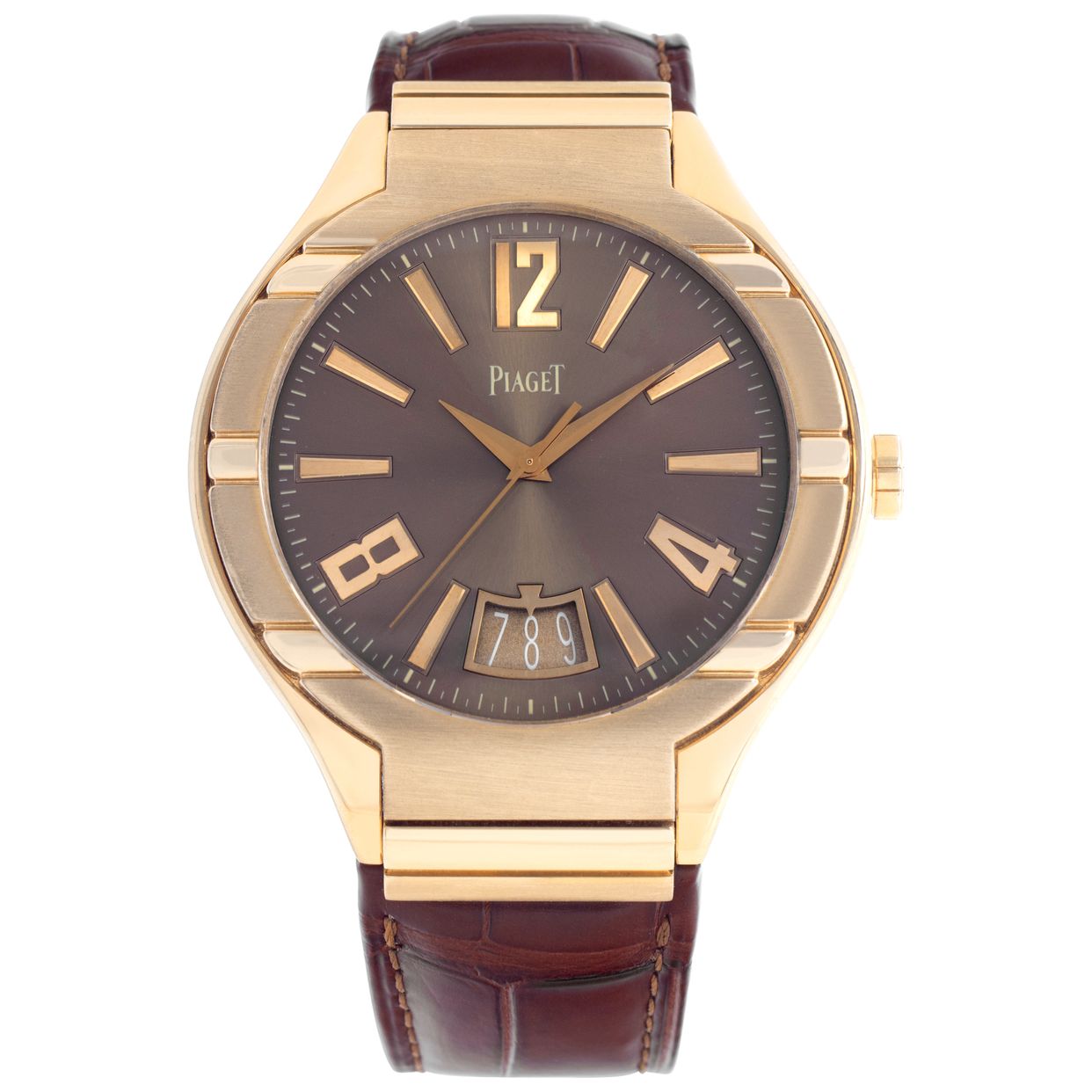 Used Piaget Polo P10388 18k rose gold 43mm auto watch | Gray & Sons