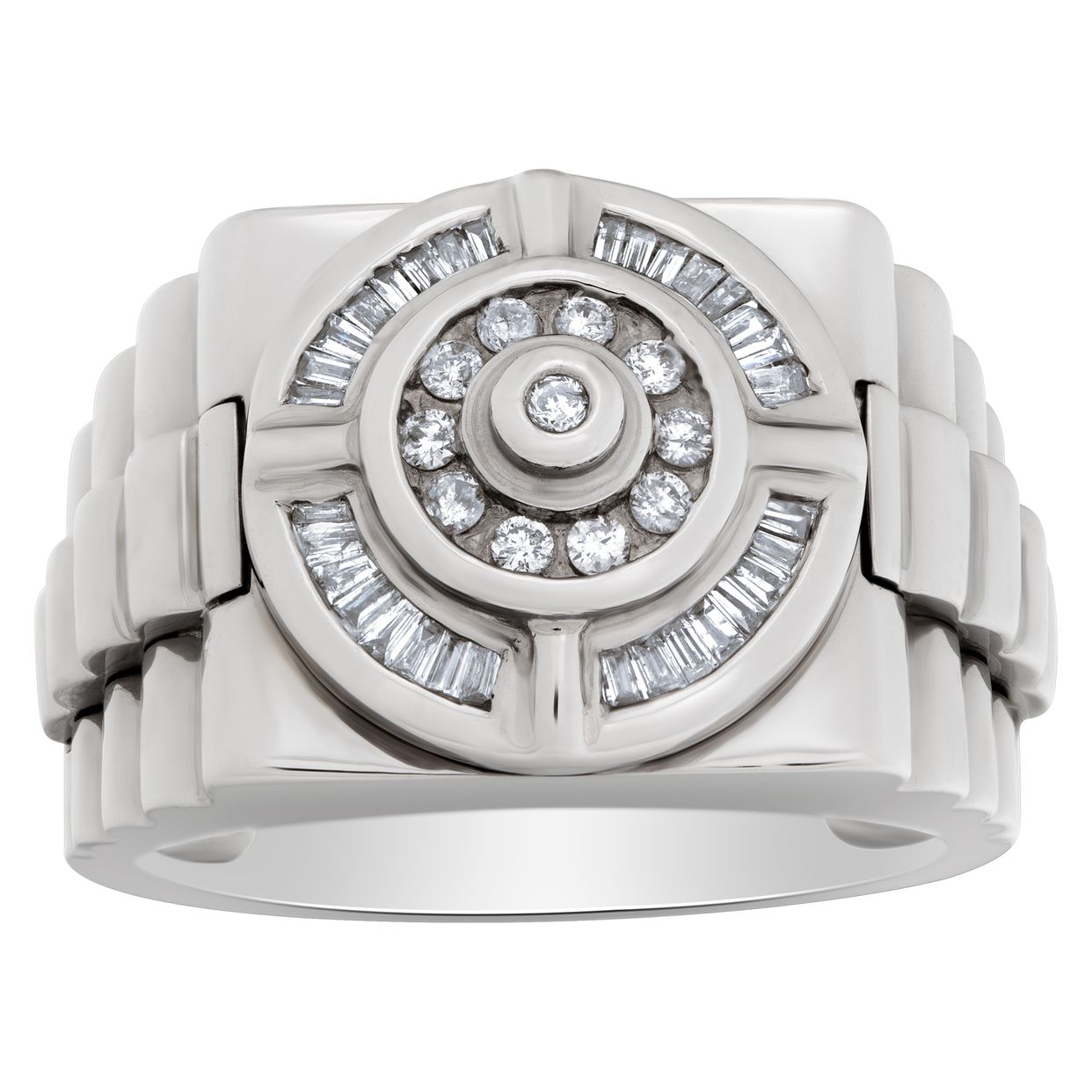 Prestige Ring in 14k white gold with approximately 1 carat in