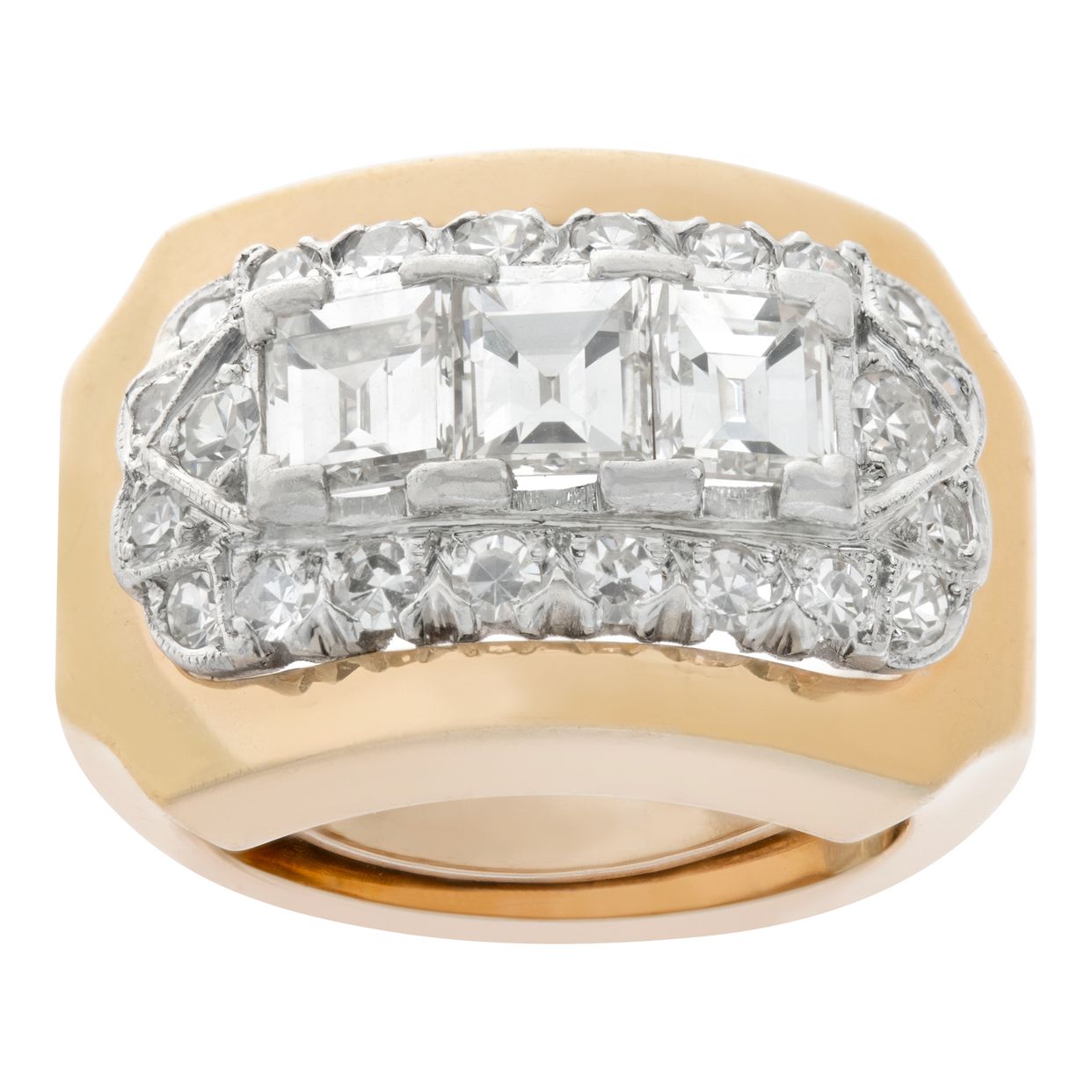 3 Gia Certified, Rectangular Step Cut Diamonds (Total Weight:
