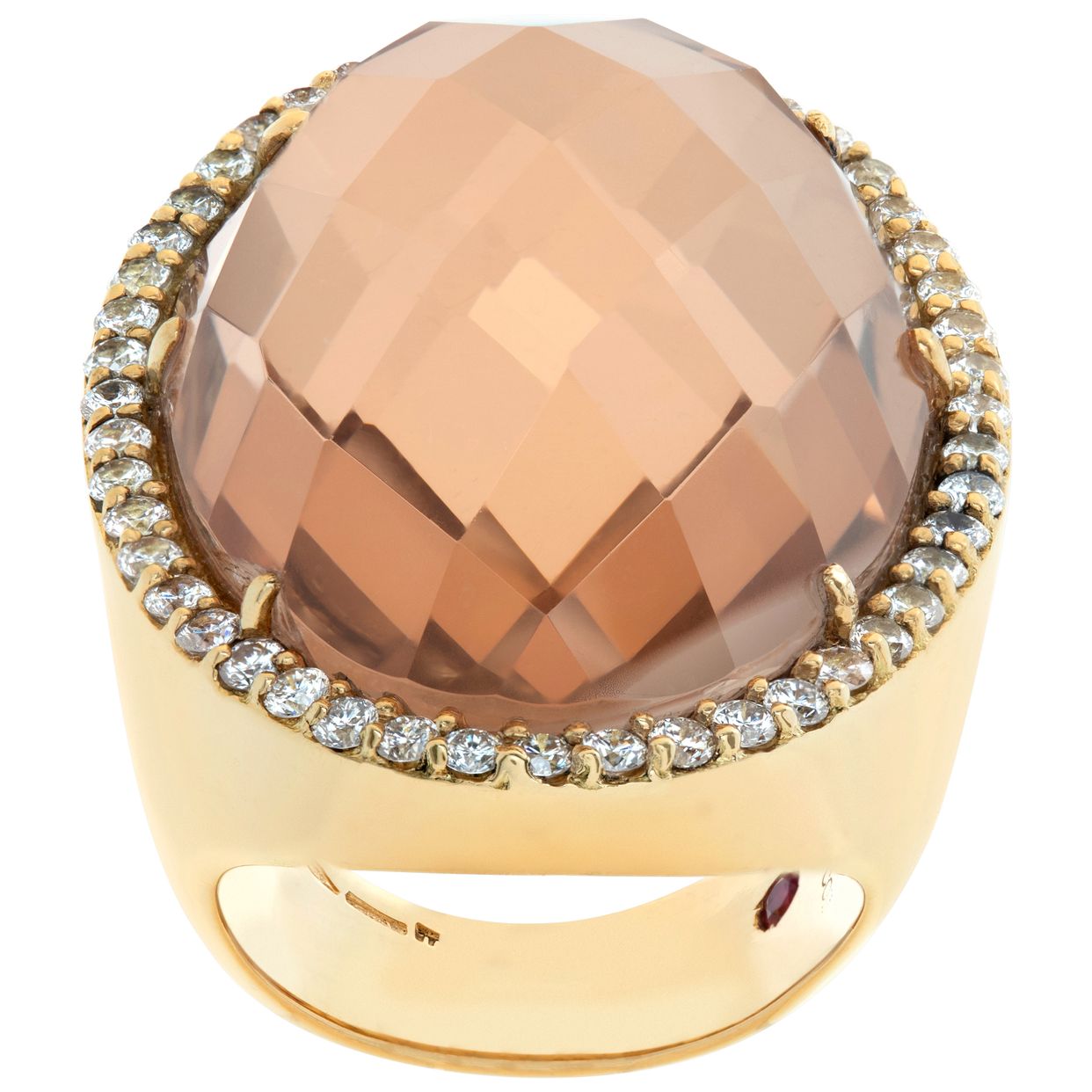 Roberto Coin "Cocktail Collection" Rock Crystal & diamond ring