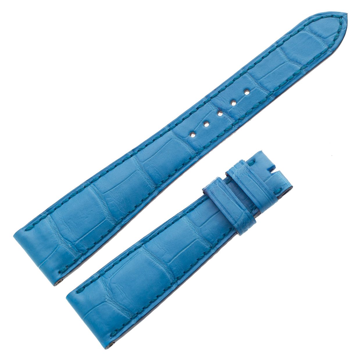 Roger Dubuis blue alligator strap at 19mm x 13mm N514427 | Gray & Sons