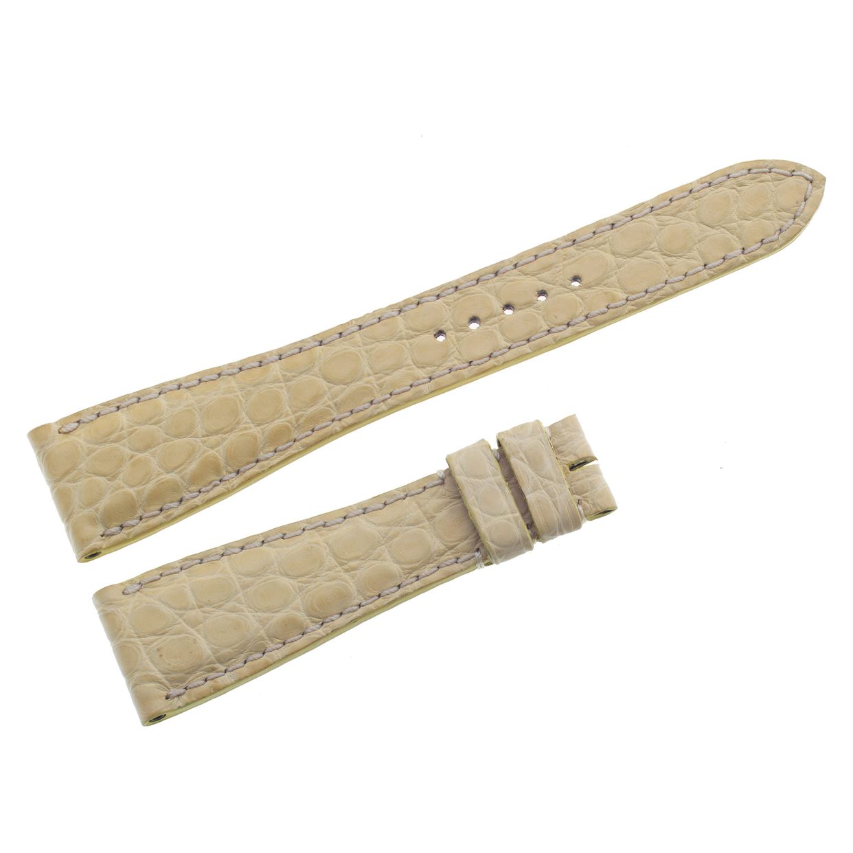 Roger Dubuis olive alligator strap at 19mm x 13mm | Gray & Sons