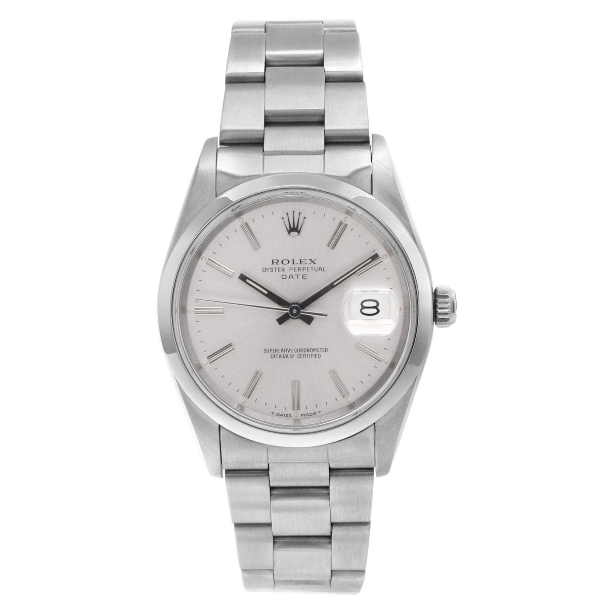 Used Rolex Date 15200 Stainless Steel Silver dial 34mm | Gray & Sons