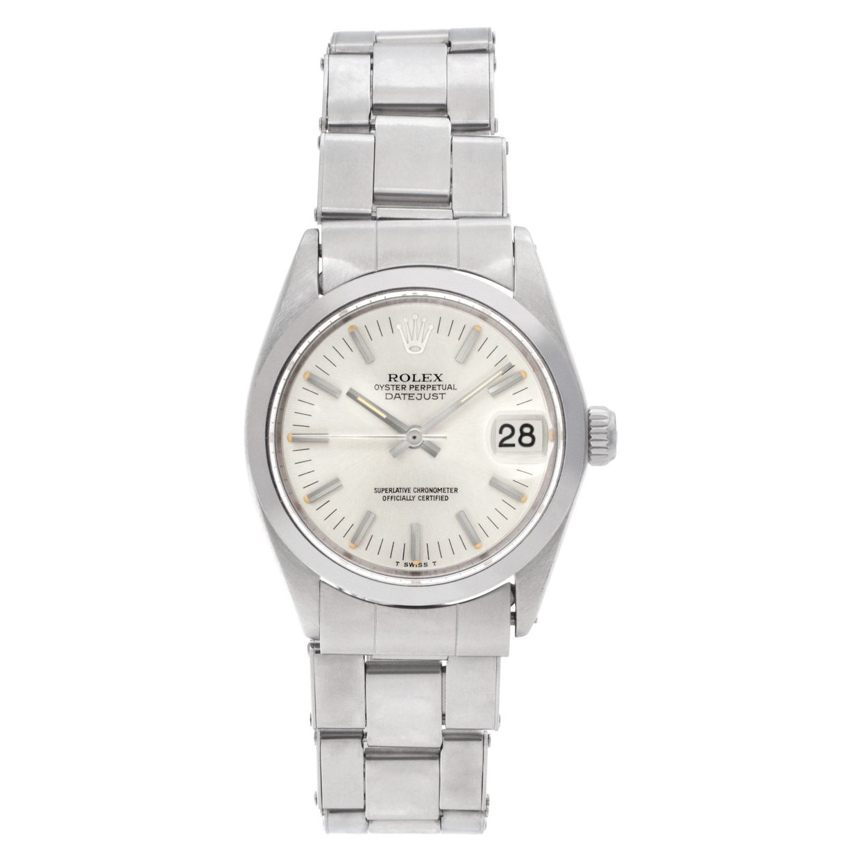 Preowned Rolex Datejust 6824 Stainless Steel Silver dial 30mm