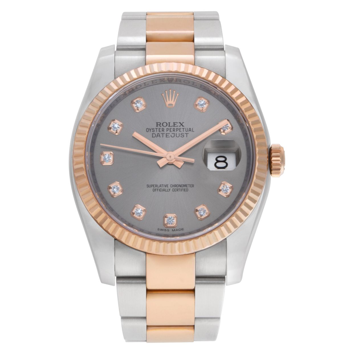 Preowned Rolex Datejust 116231 Stainless Steel Silver dial