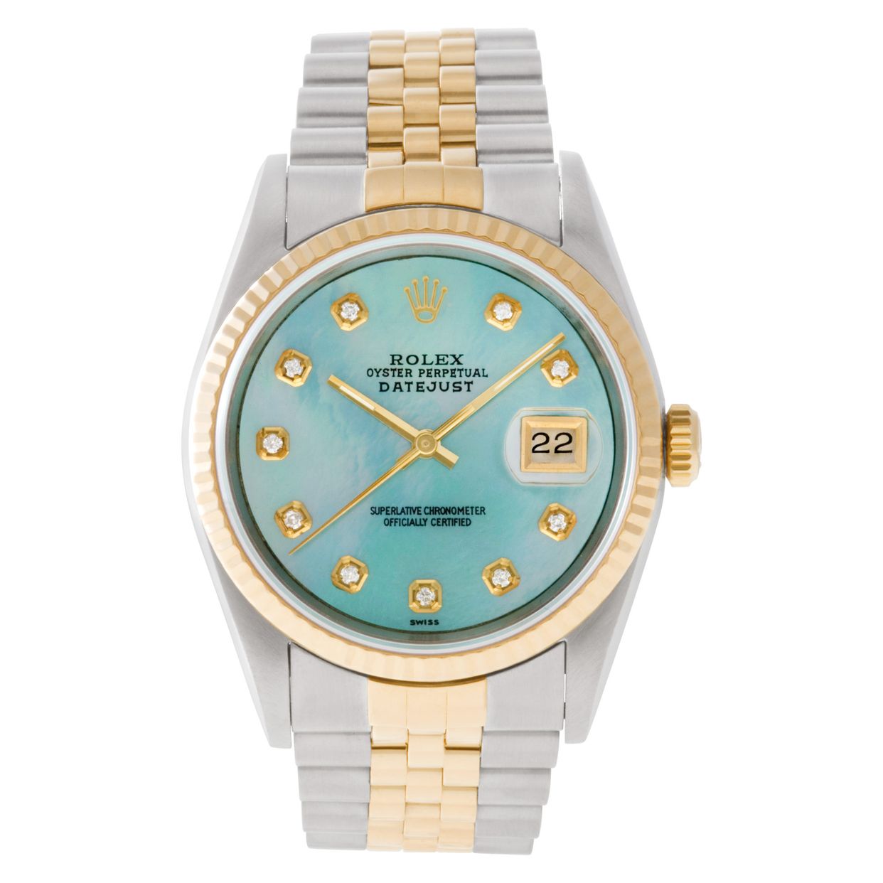 Preowned Rolex Datejust 16233, 18k & Steel, custom MOP | | Gray & Sons