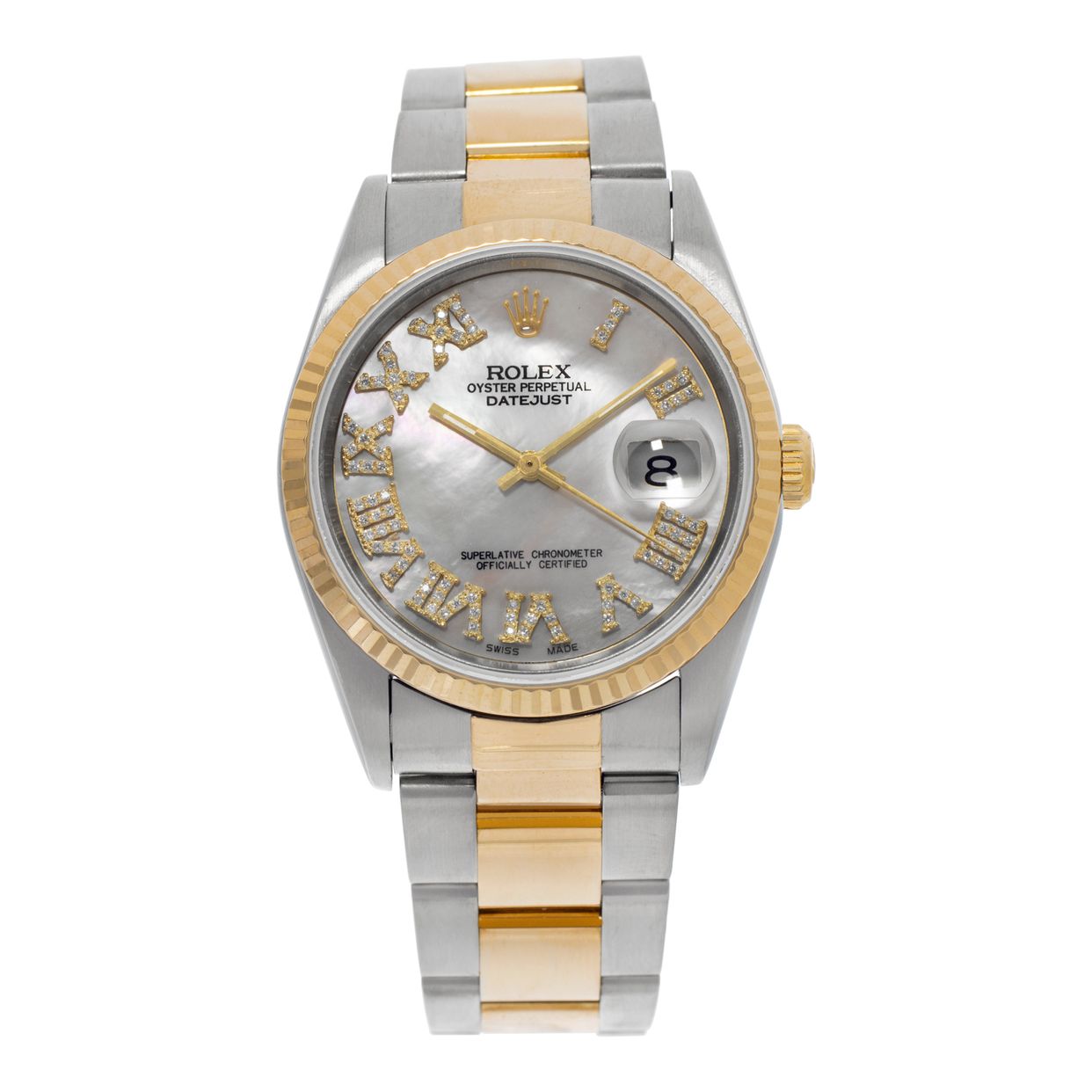 Used Rolex Datejust 16233 Stainless Steel MOP dial W527507