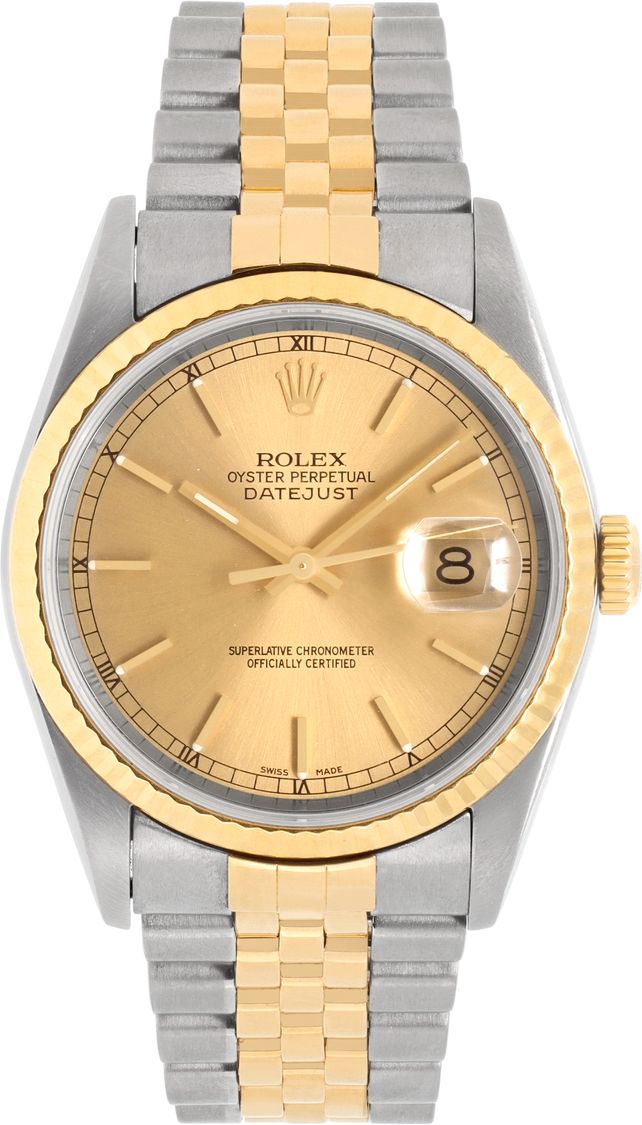 Pre-owned Rolex Datejust 16233 18k & steel 36mm auto | Gray & Sons