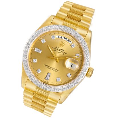Preowned Rolex Day-Date 18978 18k 36mm auto watch | Gray & Sons