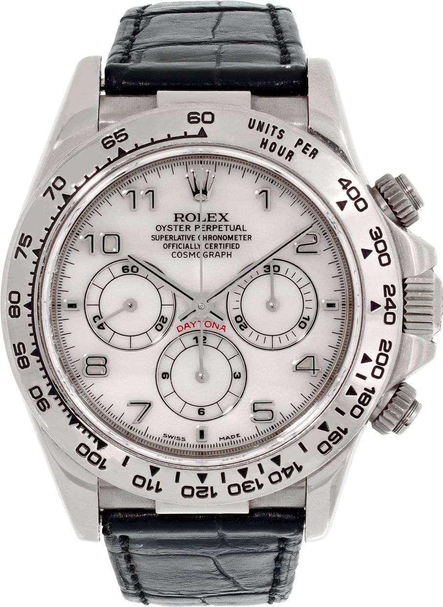 Used Rolex Daytona 16519 18k White Gold Mother Of Pearl dial