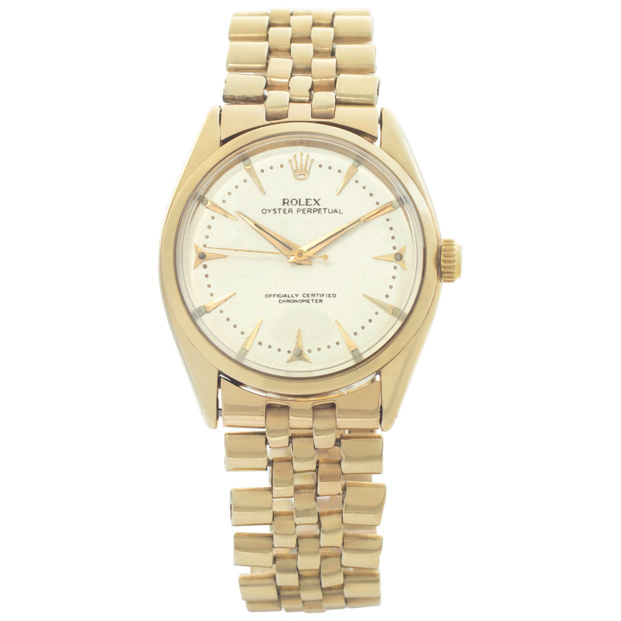 Pre-owned Rolex Oyster Perpetual 6564 14k 34mm auto watch