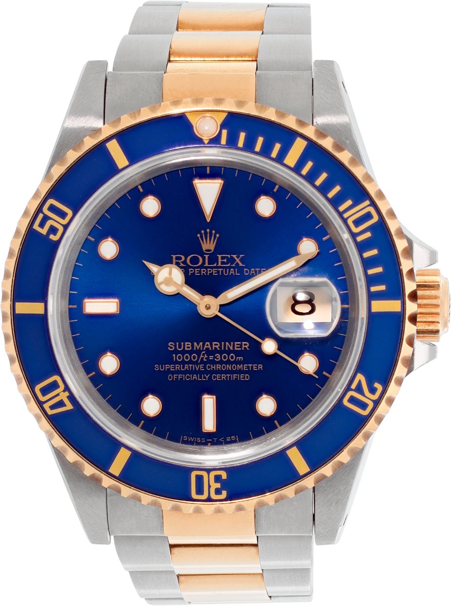 Pre-owned Rolex Submariner 16613 18k & steel W528827 | Gray & Sons