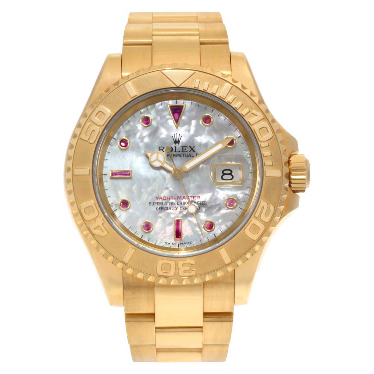 Pre-owned Rolex Yacht-Master 16628B 18k 40mm auto watch