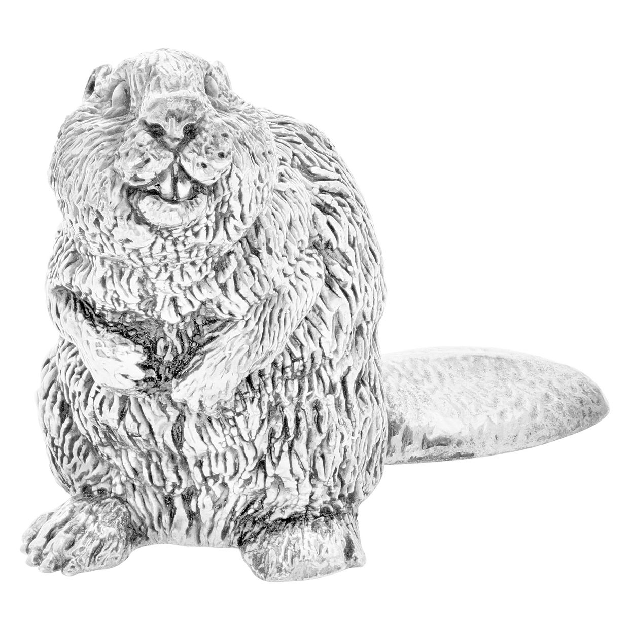 Silver Miniature Beaver Figurine | Gray & Sons Jewelers