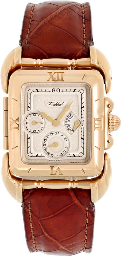 Preowned Tabbah Saga 1545.2000 18k rose gold 30mm auto | Gray & Sons