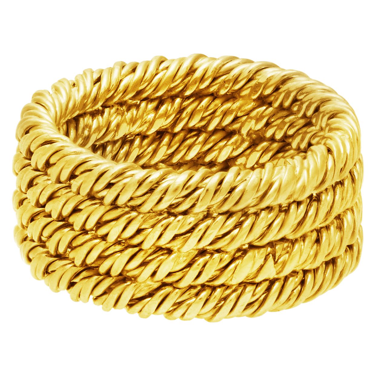 Tiffany & Co. Four Row Twisted Rope band in 18k | Gray & Sons Jewelers