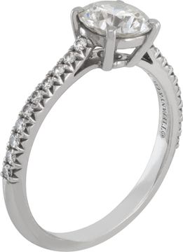 Tiffany & Co. round brilliant cut 1.01 carat (H color, VS1 clarity,
