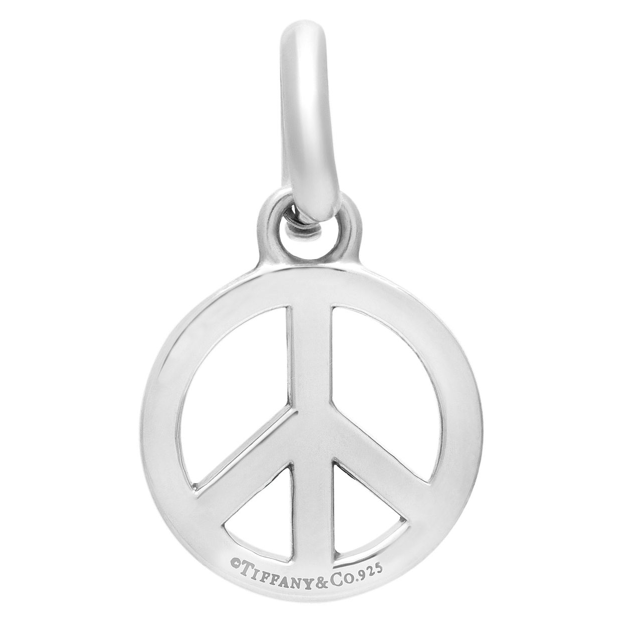 Tiffany & Co. sterling silver "PEACE" sign charm | Gray & Sons