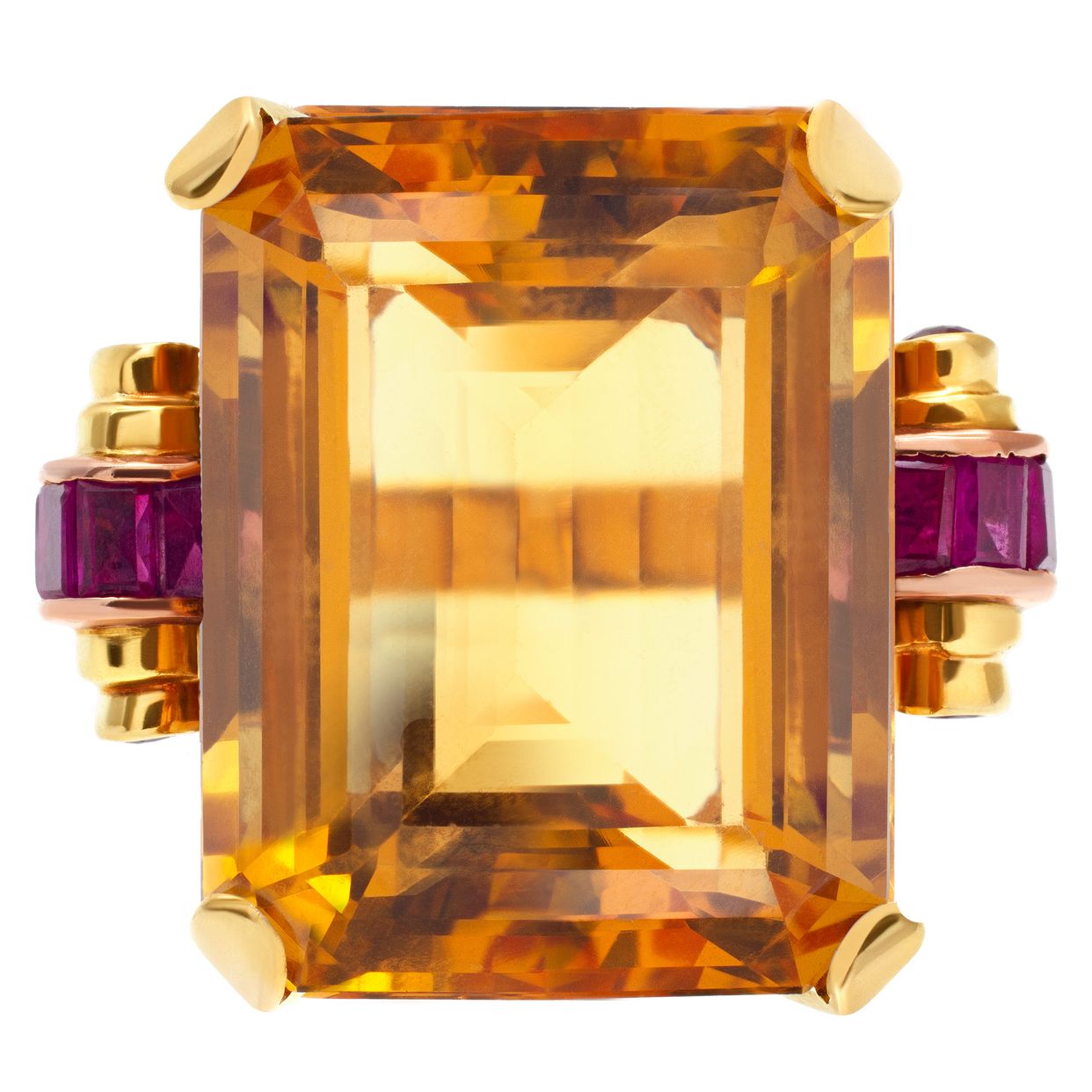 Topaz and ruby 14k ring | Gray & Sons Jewelers