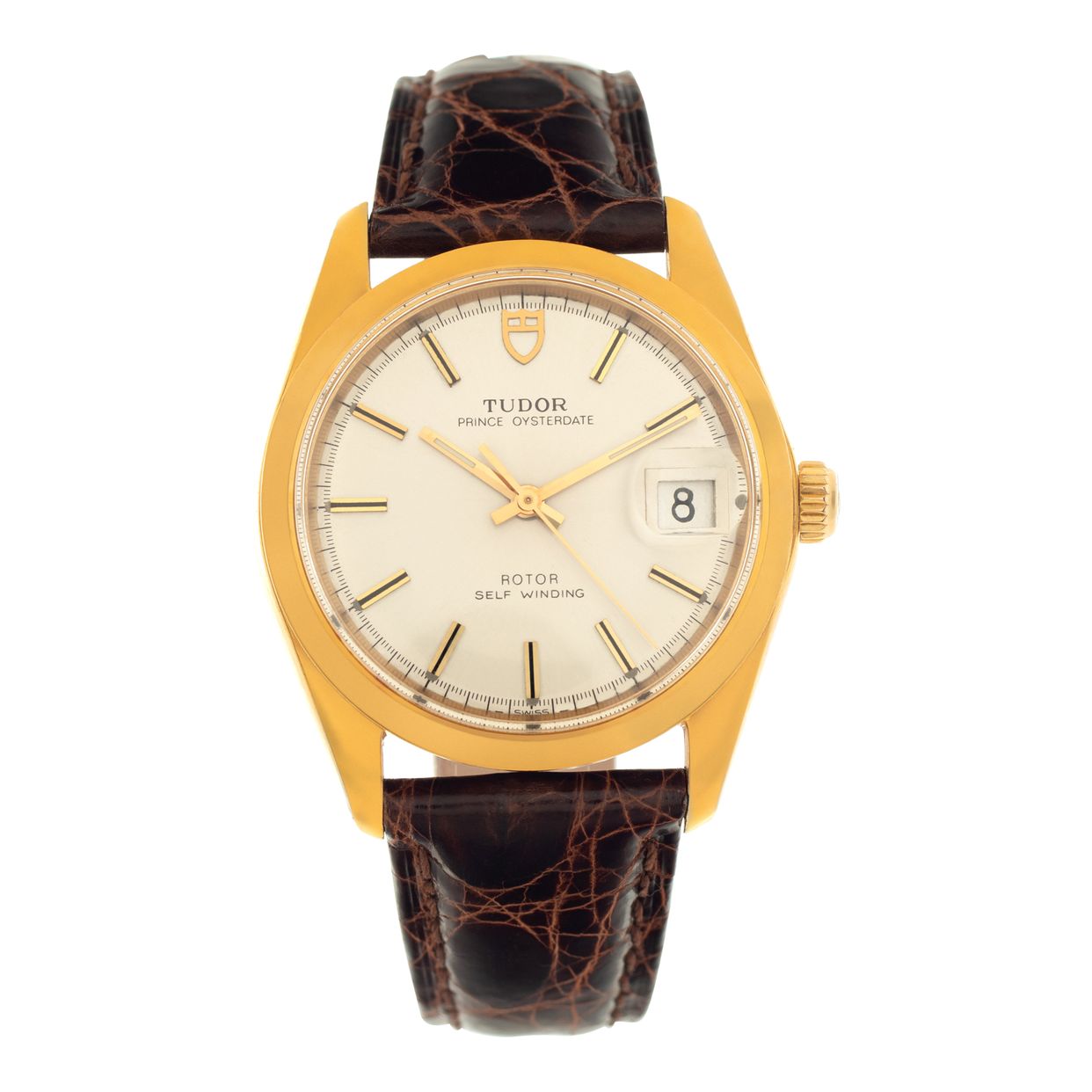 Pre-owned Tudor Prince 9050/1 gold plate 34mm auto watch