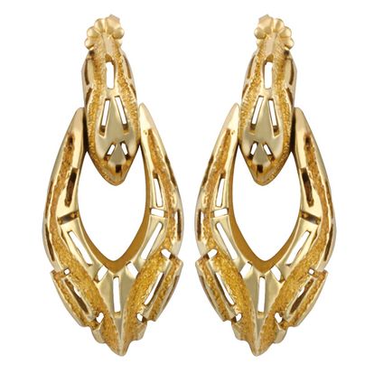 Unique design earrings in 14k | Gray & Sons Jewelers