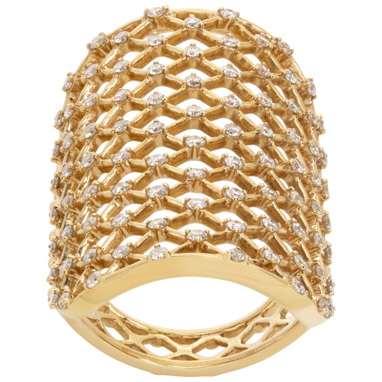 Unique design ring in 18k with diamonds | Gray & Sons Jewelers