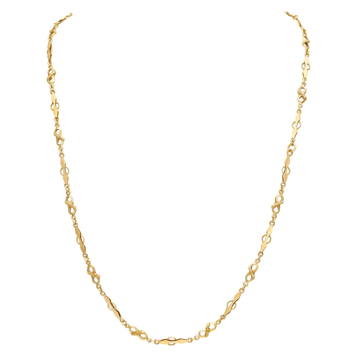 Unique infinity style 14k gold chain | Gray & Sons Jewelers