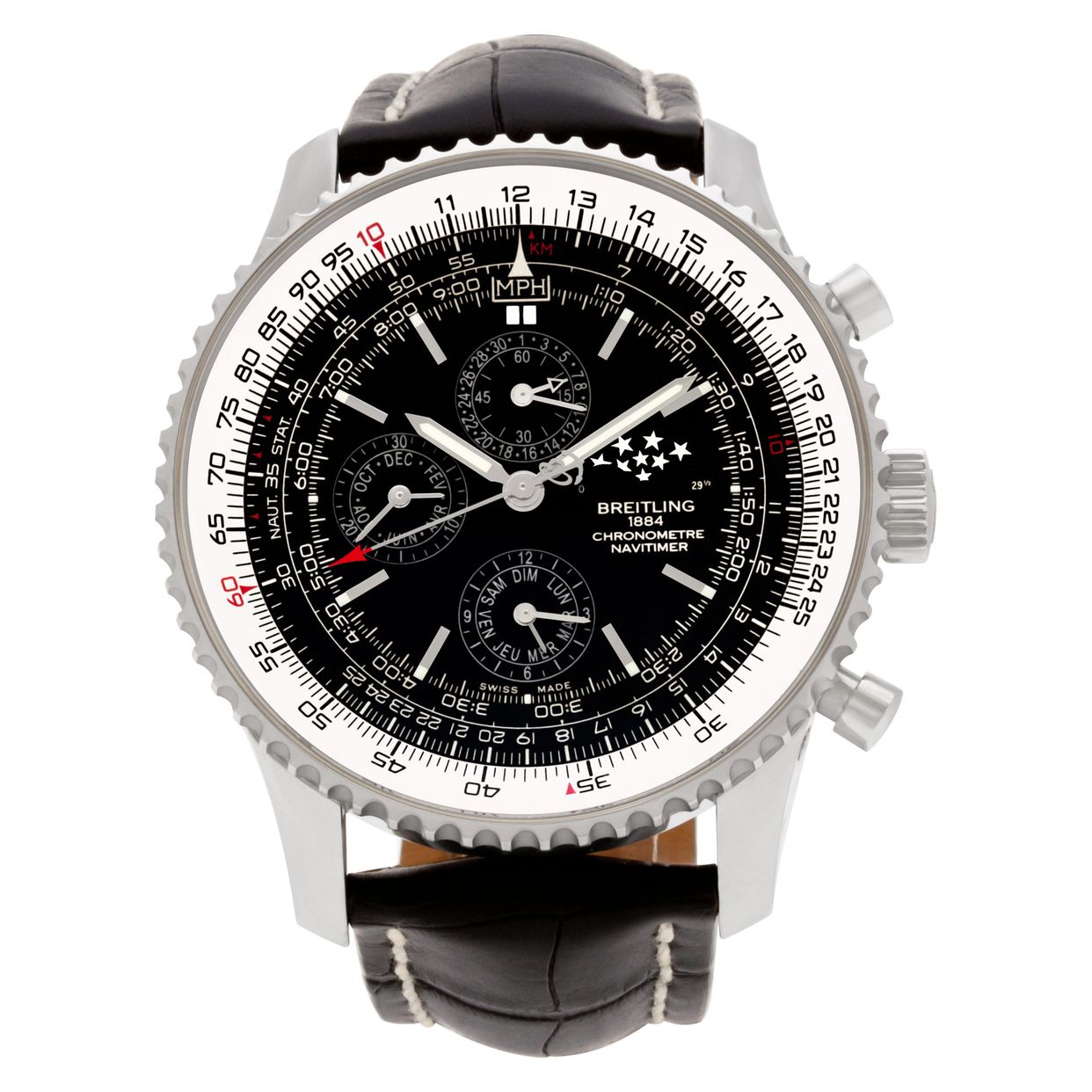 Breitling Navitimer A19380 stainless steel 48mm auto watch