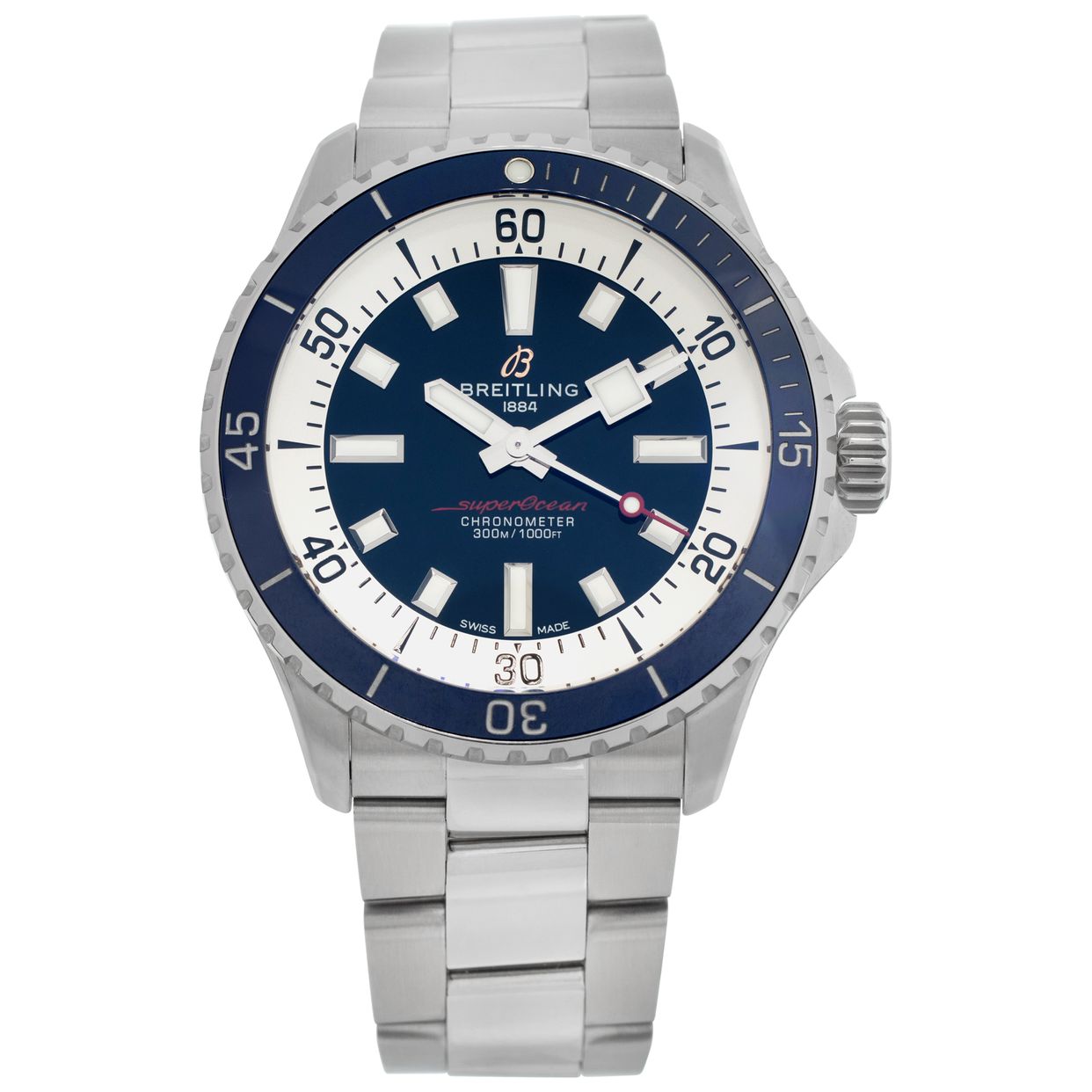 Used Breitling Super Ocean A17375 stainless steel 42mm